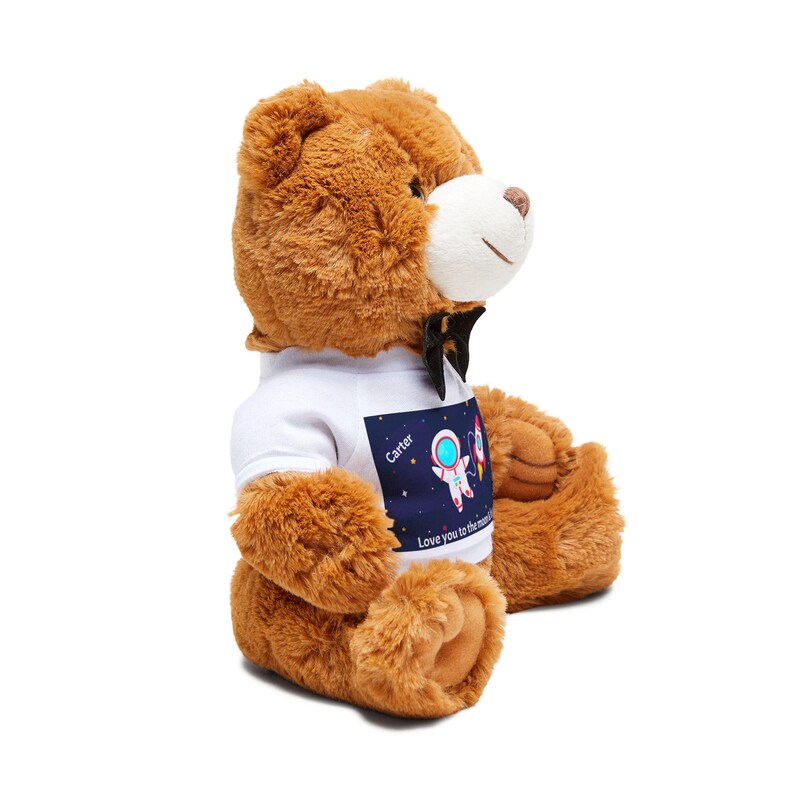 Personalized Astronaut & Rocket Teddy Bear With T-shirt - Etsy