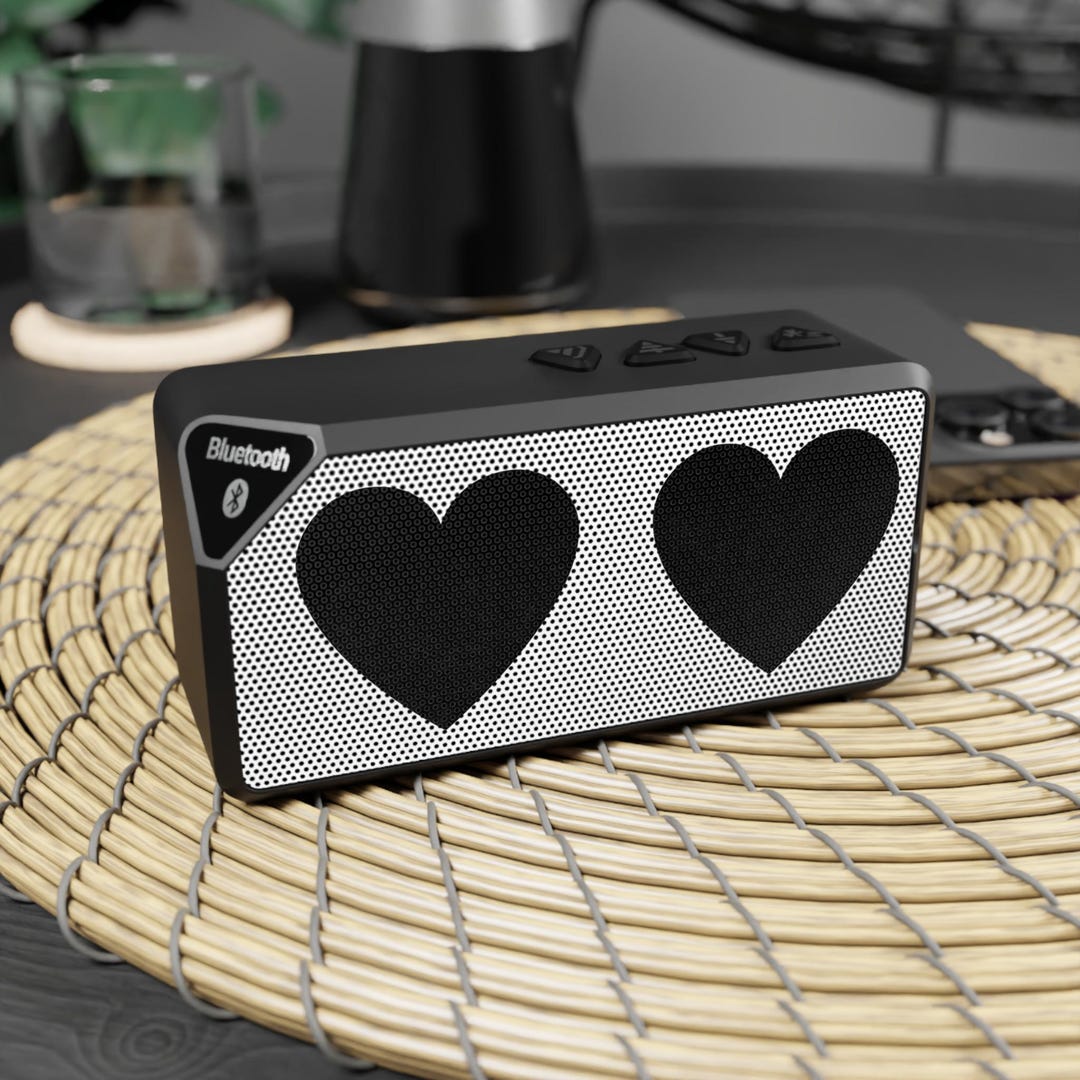Jabba Portable Bluetooth Speaker - Heart Design - Etsy