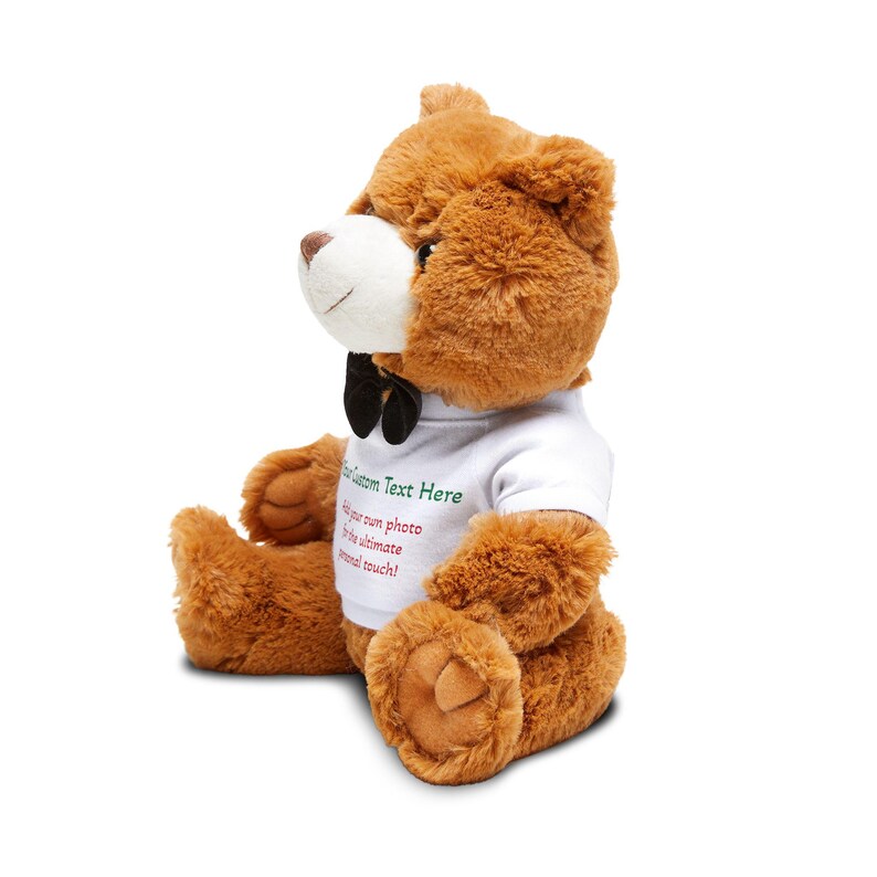 Your Custom Photo & Text Teddy Bear With Personalized T-shirt - Etsy