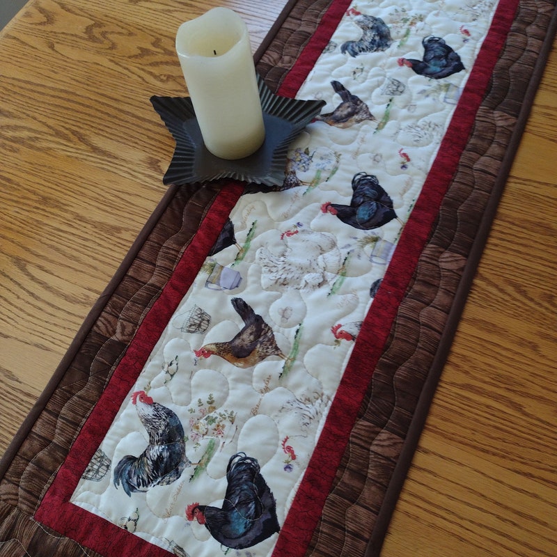 Chicken Table Runner Pattern - Etsy