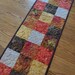 Quilted Table Runner, Fall Batik Runner, Batik Table Runner, Quilted ...