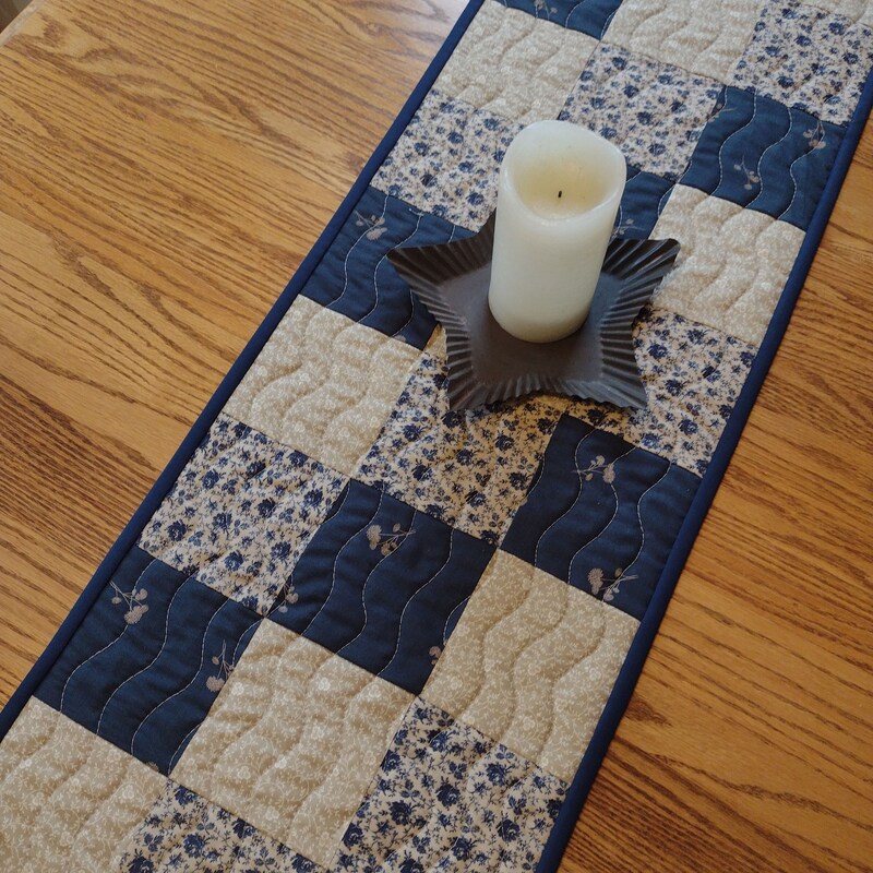Quilted Table Runner - Etsy