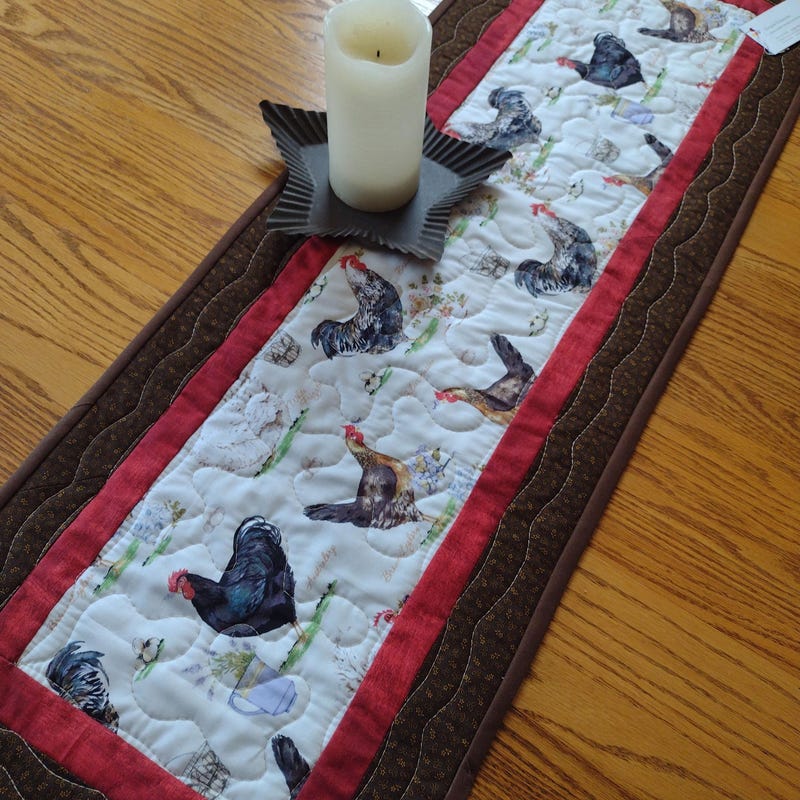 Chicken Table Runner Pattern - Etsy
