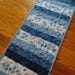 Quilted Table Runner, Blue and White Quilted Table Runner, Blue Quilted ...