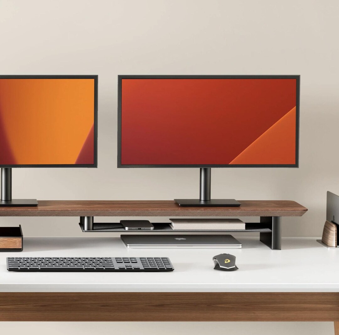 Alberenz Monitor Riser Monitor Stand Suitable for 2 Monitors With ...