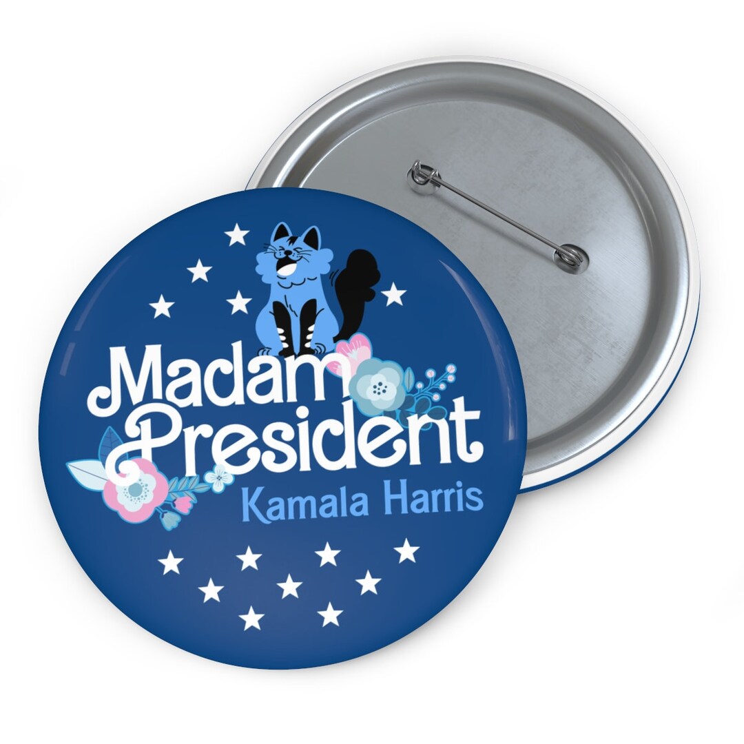 Kamala Harris Madam President Pin Political Button for Kamala Harris ...