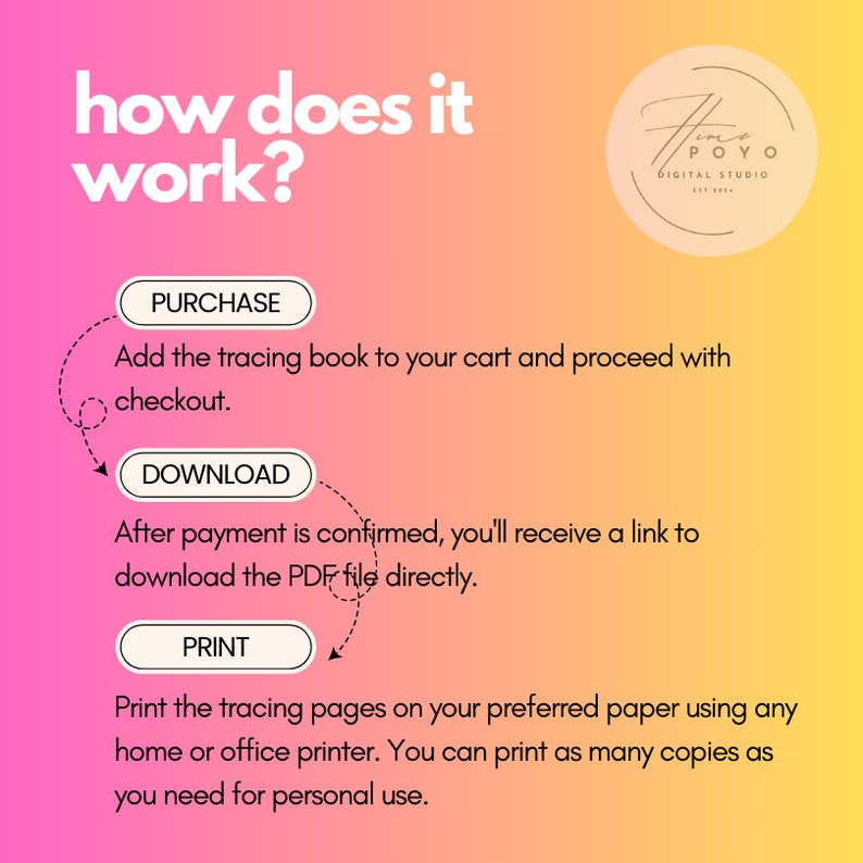 Printable My Happy Tracing Book, Tracing Booklet, Digital Tracing Book ...