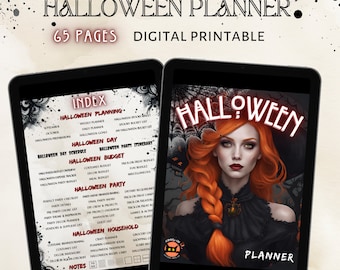 Halloween Digital Planner / Printable Halloween Planner- Includes ...