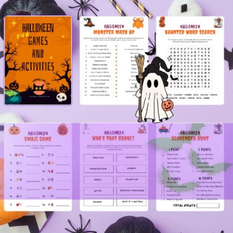 Halloween Fun Games and Activities - Etsy