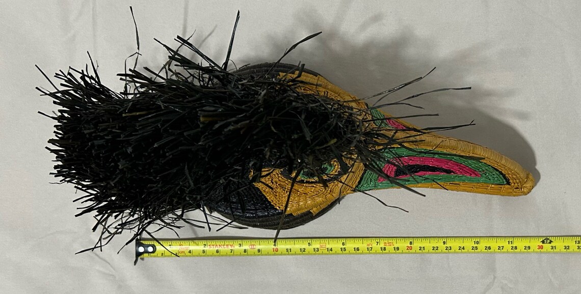 Handmade Palm Fiber Toucan Mask Made by the Embera Indians in the ...