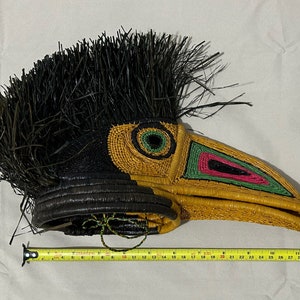 Handmade Palm Fiber Toucan Mask Made by the Embera Indians in the ...