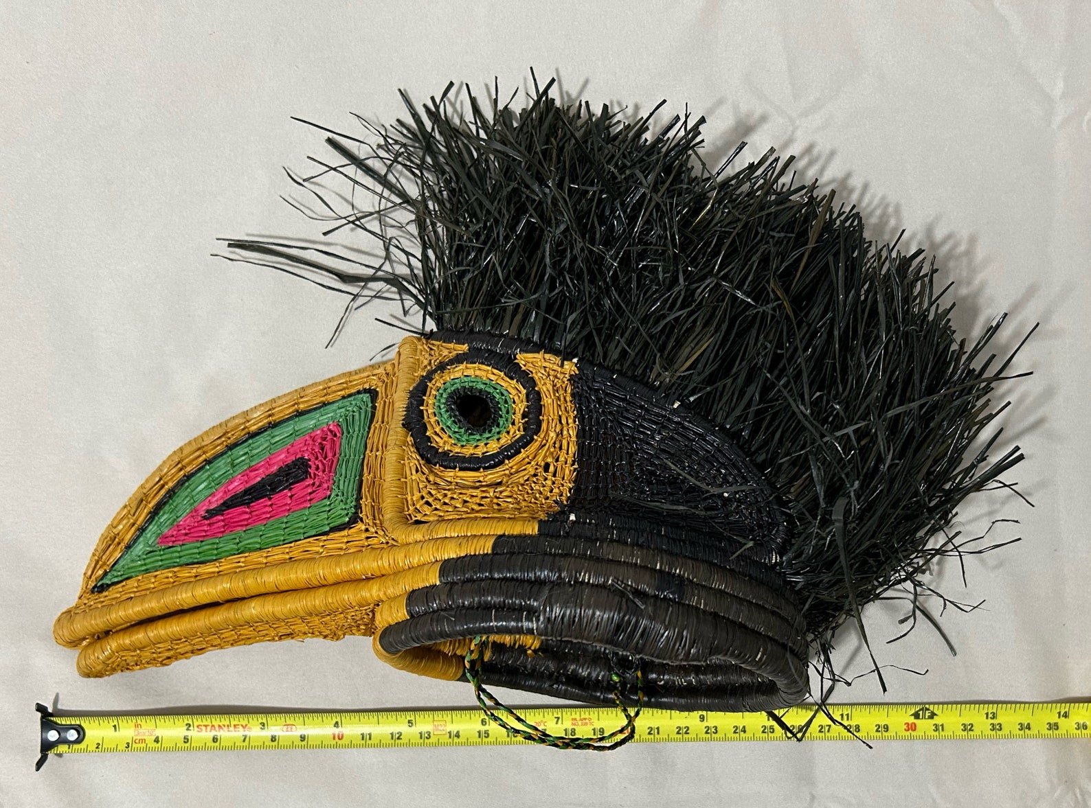 Handmade Palm Fiber Toucan Mask Made by the Embera Indians in the ...
