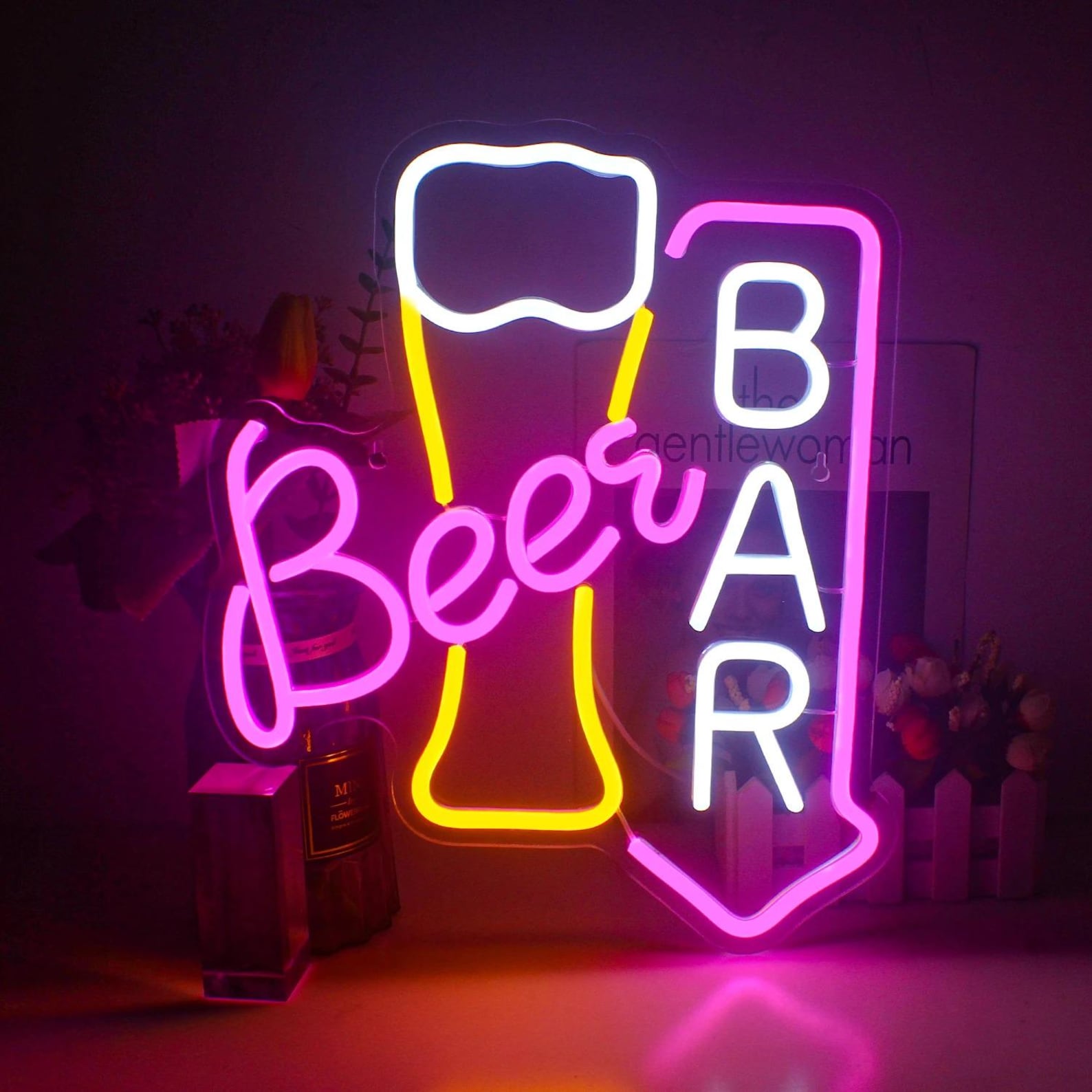 Custom Bar Neon Light Neon Bar Sign Custom Home Bar Neon Sign Christmas ...
