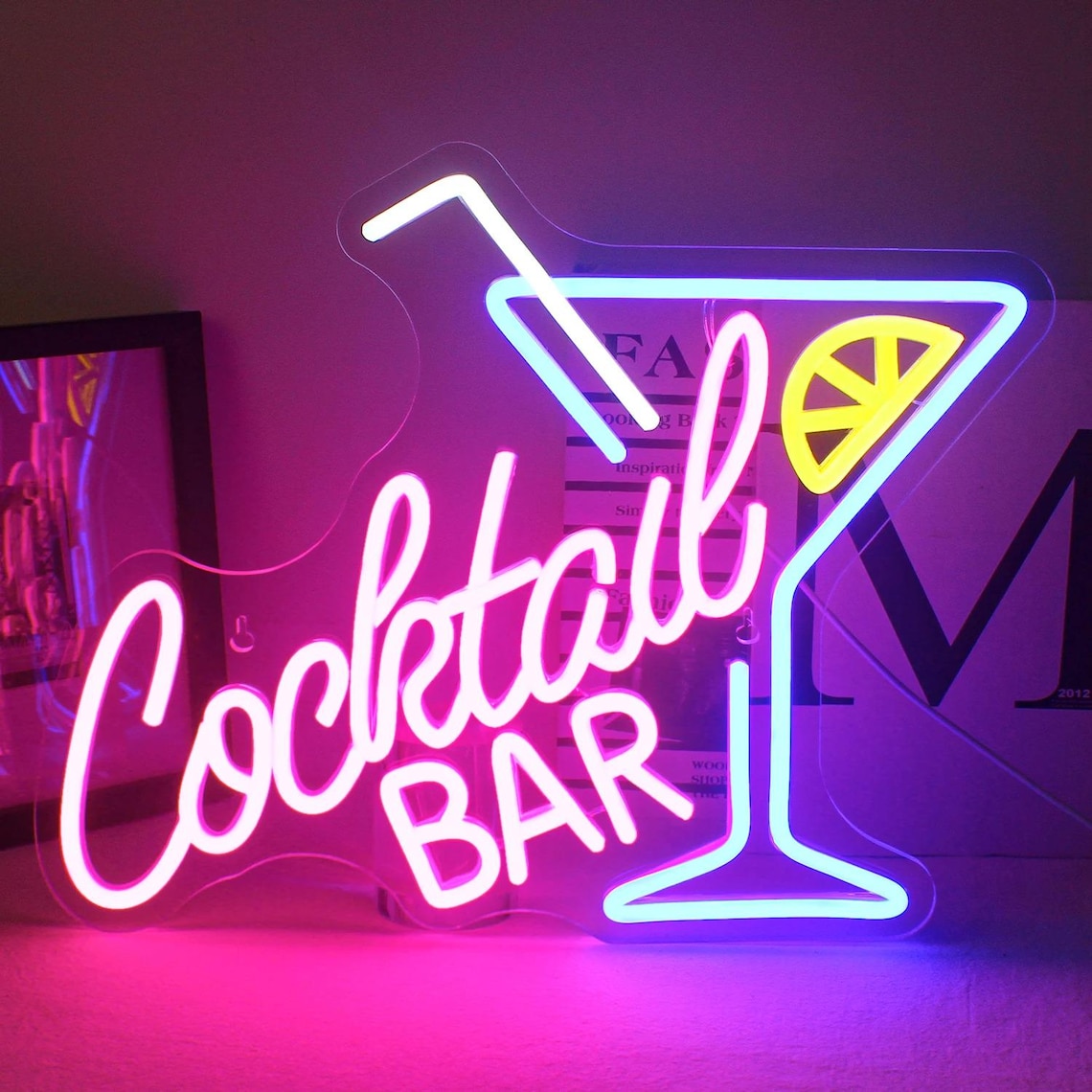 Custom Bar Neon Light Neon Bar Sign Custom Home Bar Neon Sign Christmas ...