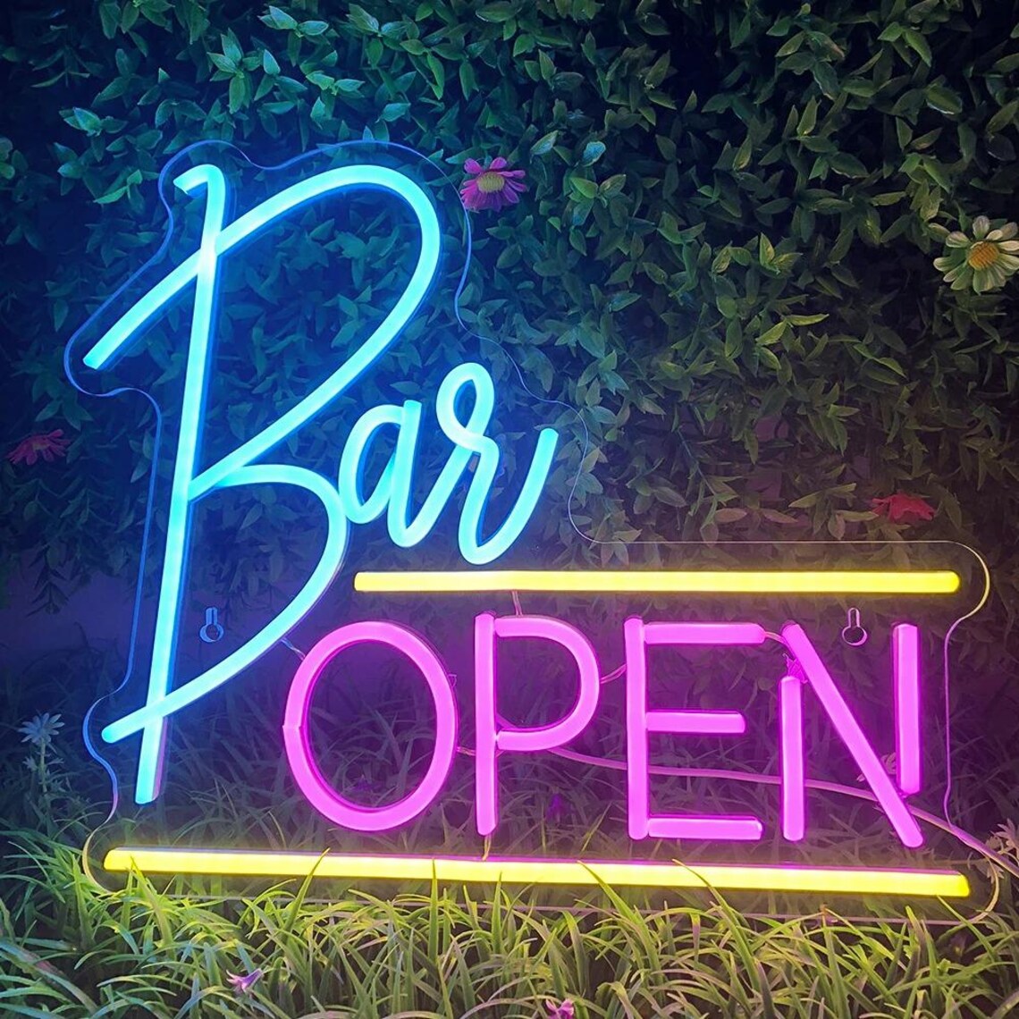 Custom Bar Neon Light Neon Bar Sign Custom Home Bar Neon Sign Christmas ...