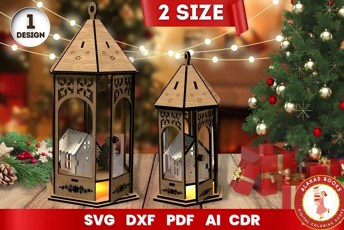 Christmas Lantern Svg Laser Cut /digital Download /laser Cut Designs ...