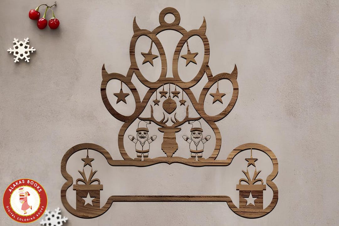 Dog Paw Laser Cut Svg Bundle,digital Download,laser Cut,home Decor - Etsy