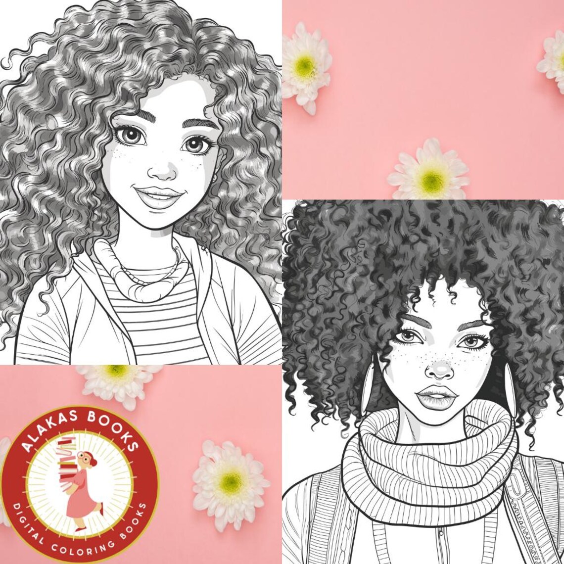 100 80's Fashion Girls Coloring Pages, 80's Fashion Girls Digital ...