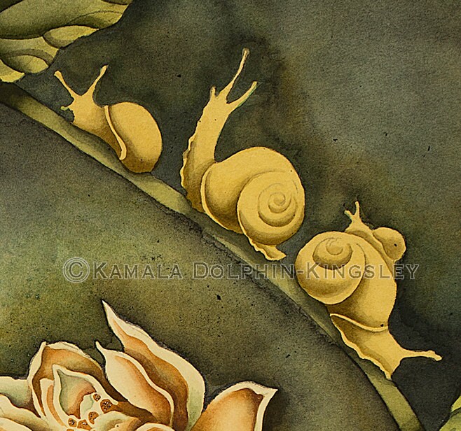 Otis in the Garden Giclée by Kamala Dolphin-kingsley - 16"x20" - Etsy