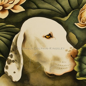 Otis in the Garden Giclée by Kamala Dolphin-kingsley - 16"x20" - Etsy