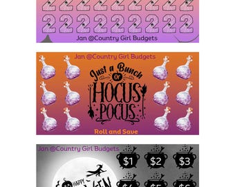 Halloween Savings Challenge 3-pack Printable, Halloween Envelope ...