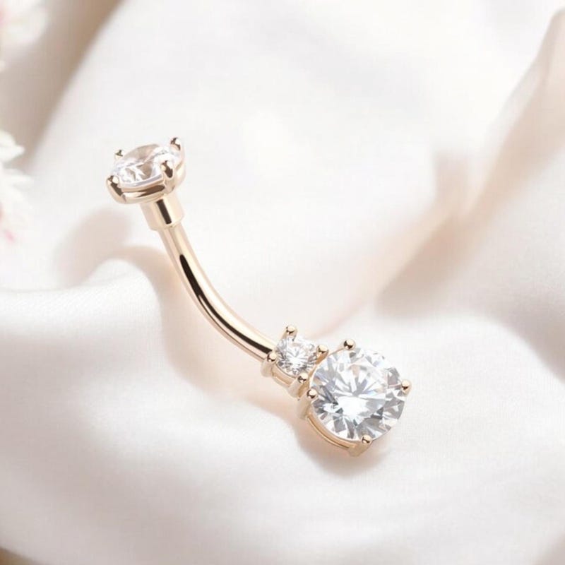 Minimal Belly Ring - Etsy