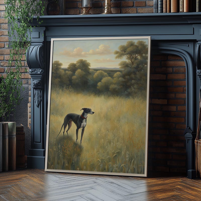 Greyhound Painting - Etsy