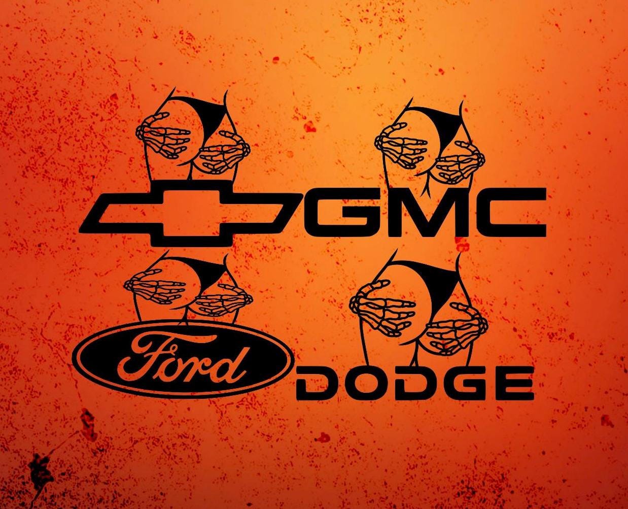 Chevy/gmc/ford/dodge BOOTY Decal - Etsy
