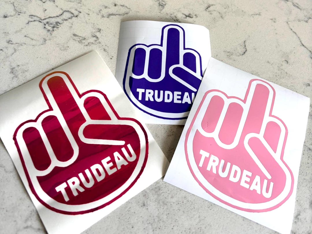 Fck Trudeau Decal Funny Decal Bumper Sticker Vinyl Decal Window Decal ...