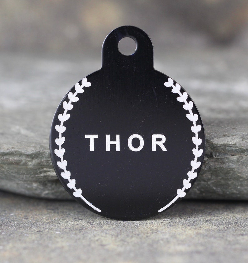 Customized Pet ID Tags 'thor' Style 3 Sizes 9 - Etsy