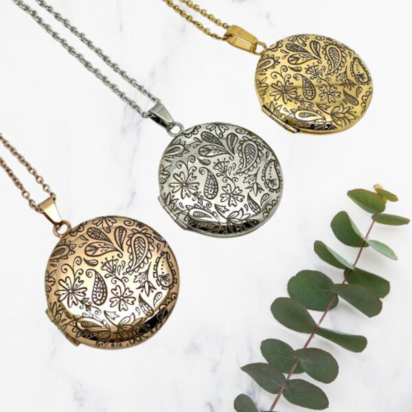 Steel Locket - Etsy