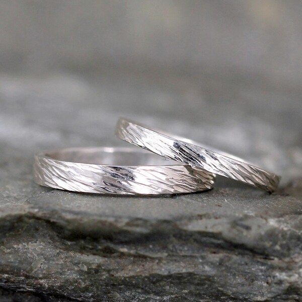 Rustic Wedding Band - Etsy