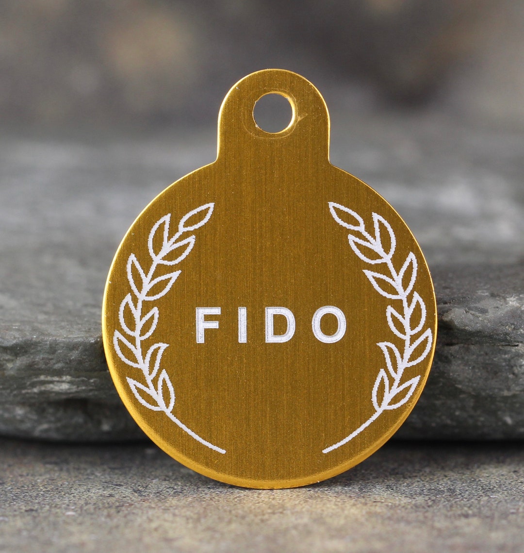 Made in Canada Laser Engraved Pet ID Tags 'fido' Style 3 Sizes, 9 ...