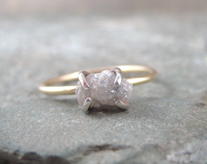 Diamond in the Rough Engagement Ring One Carat Rough Uncut - Etsy