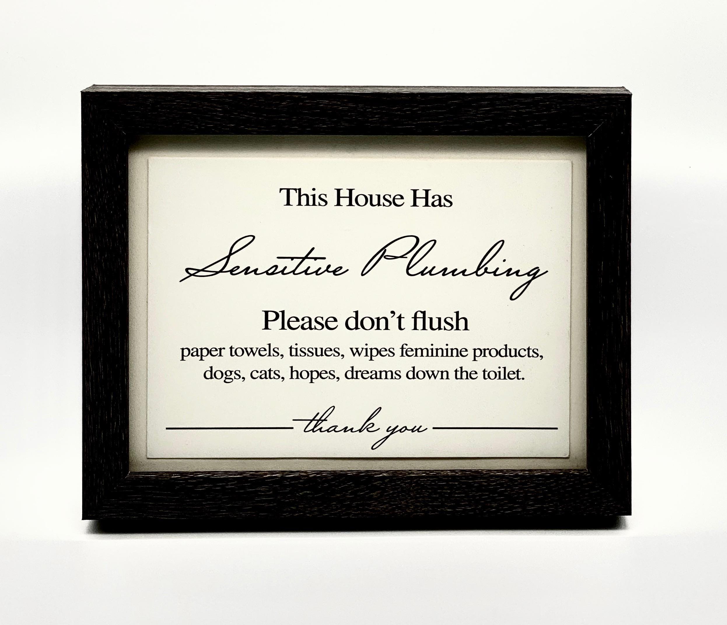 Sensitive Septic System, 5 X 7 Sign (paper) - Etsy