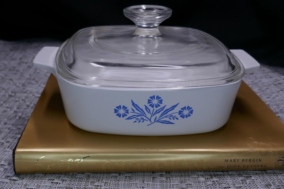 12pc Set Vintage Corning Ware Cornflower Blue Pattern Casseroles Dishes ...