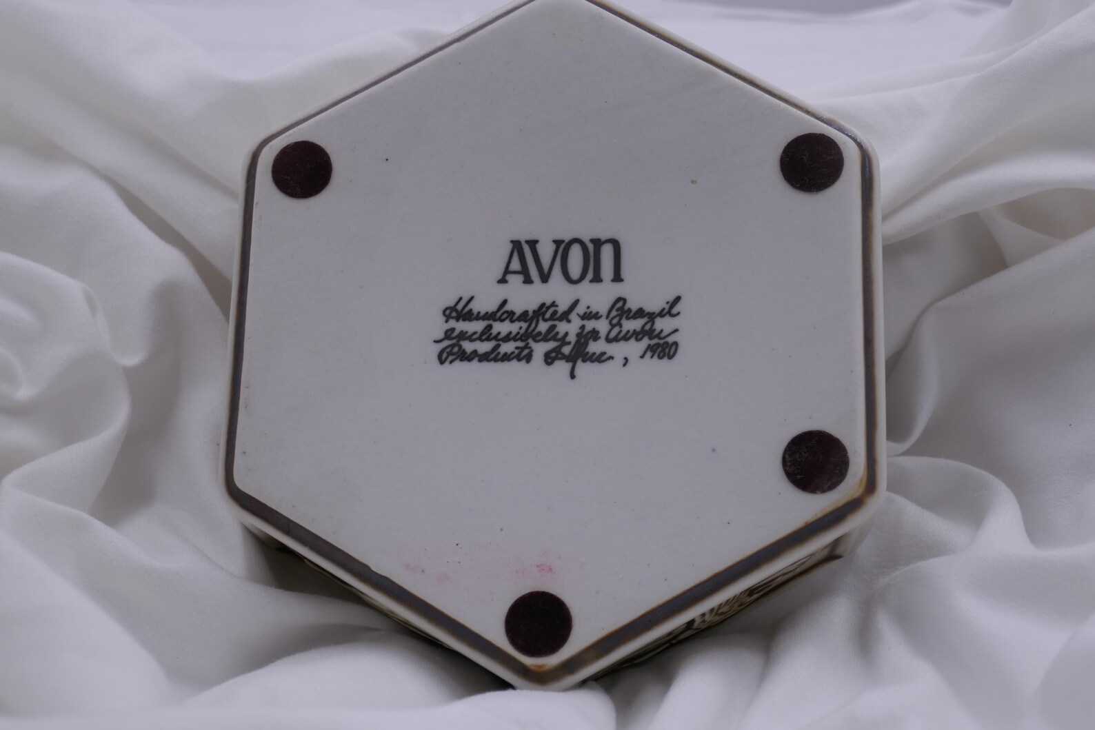 Vintage Avon Ceramic Duck Mallard Trinket Box - Handcrafted Nature ...