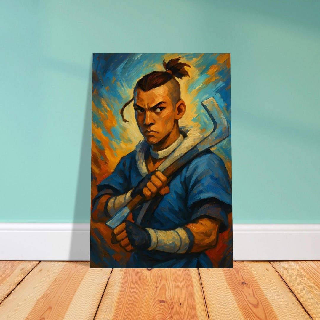 Sokka Fan Art, Avatar: the Last Airbender Wall Art, Colorful Wall Decor ...