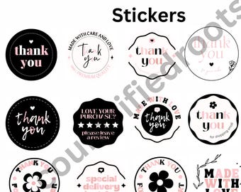 Packaging Stickers - Thank You! - Etsy