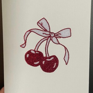 Cherry Canvas Rhinestone Art - Etsy