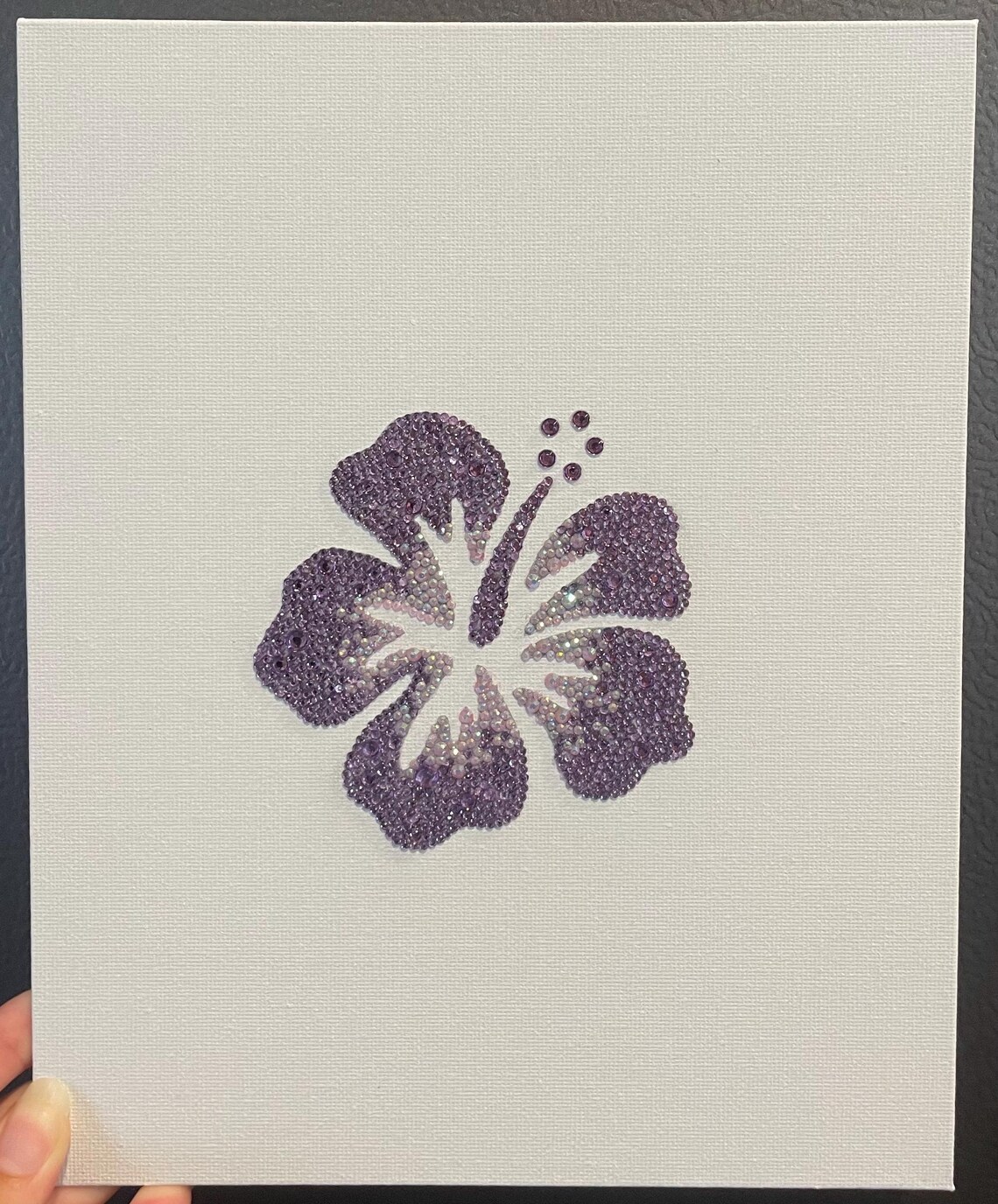 Hibiscus Flower Rhinestone Art - Etsy