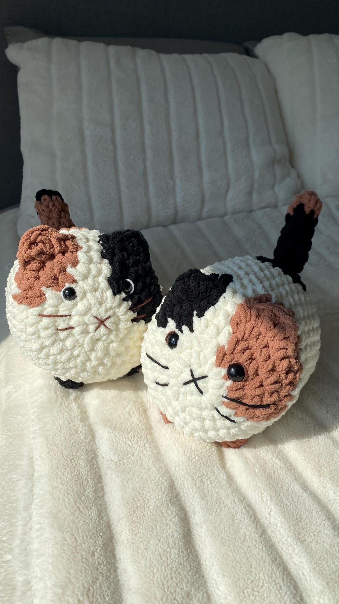 Plushie Loaf Cat Calico Handmade Crochet - Etsy