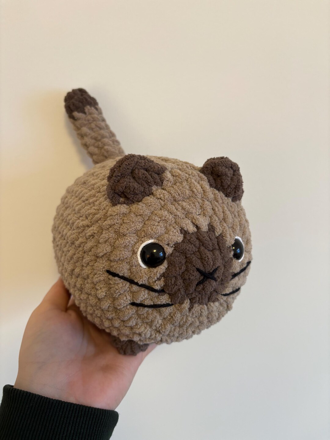 Plushie Loaf Cat - Siamese - Handmade Crochet - Etsy