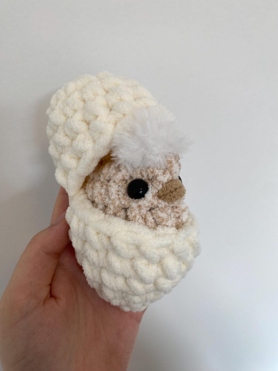 Mini Chick W Optional Fillable Egg Plushie Toy - Handmade Crochet ...