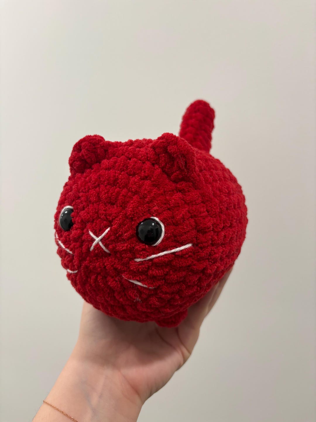 Plushie Loaf Cat - Red - Handmade Crochet - Etsy