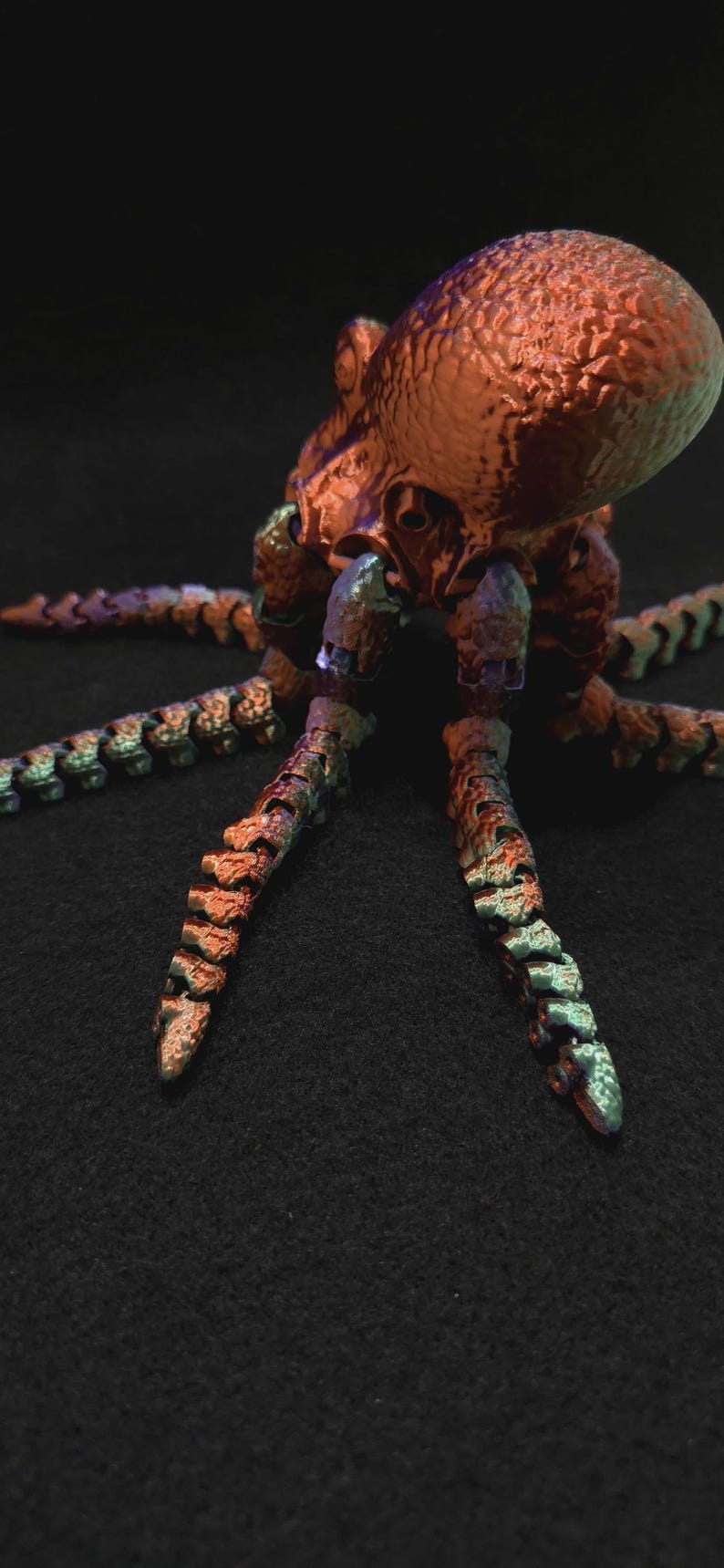 3D Printed Articulated Octopus Toy | Flexible Sea Creature Figurine ...