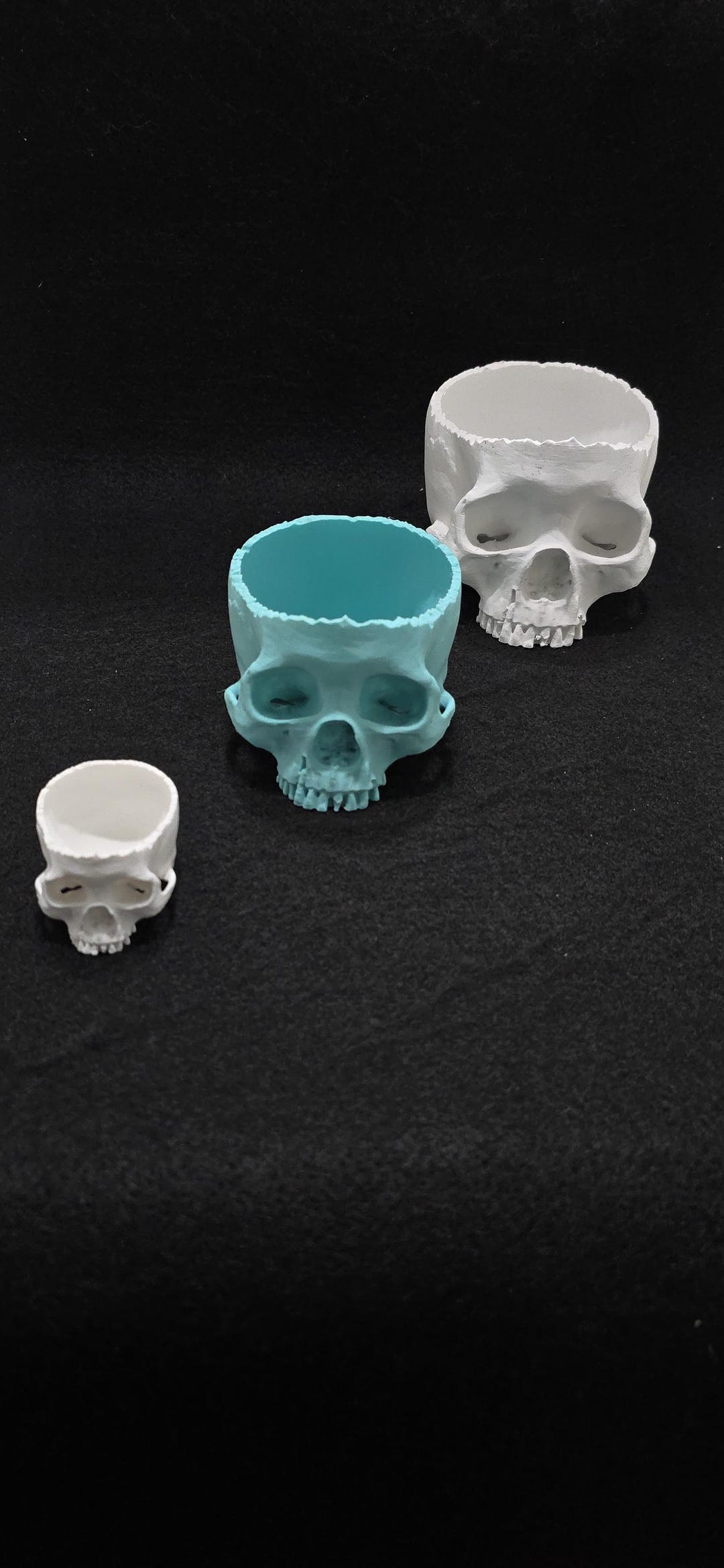 3D Printed Skull Bowl | Gothic Candy Dish | Spooky Home Decor ...