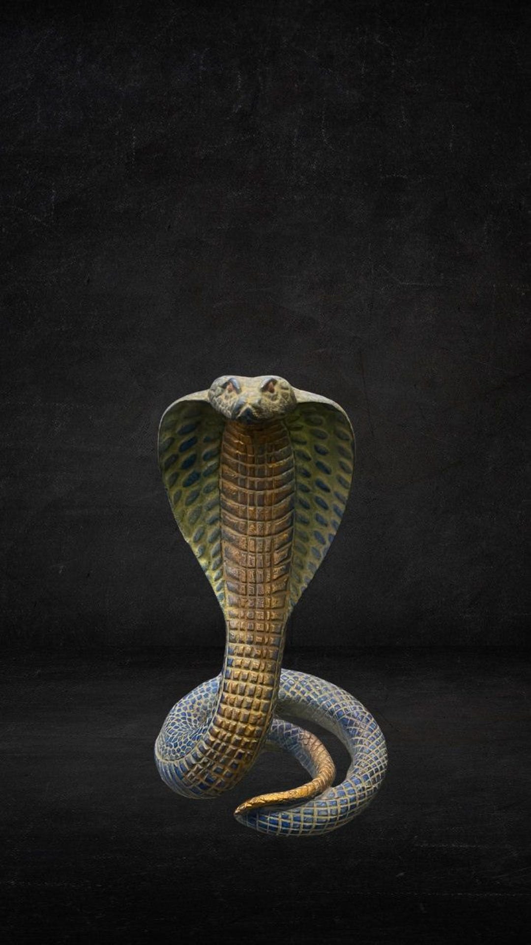 Handcrafted Wadjet Cobra Statue: Egyptian Goddess Stone Sculpture - Etsy