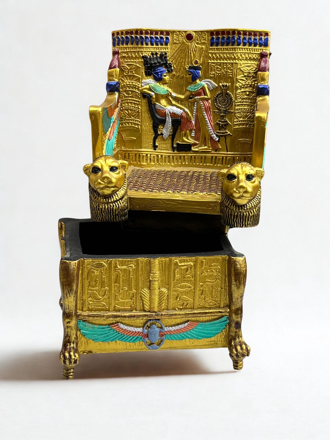 Tutankhamun Throne Replica – Handmade Egyptian Decor Sculpture - Etsy