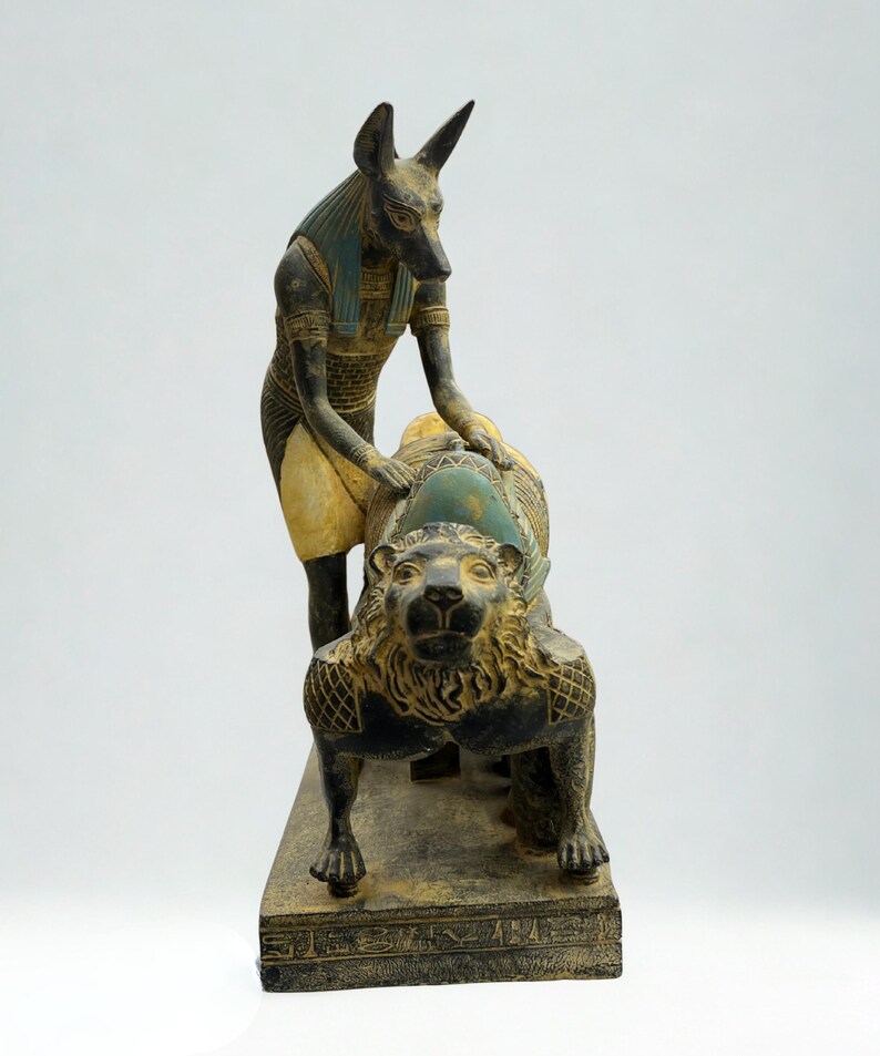 Handmade Anubis Mummification Statue – Egyptian Pharaonic Decor - Etsy